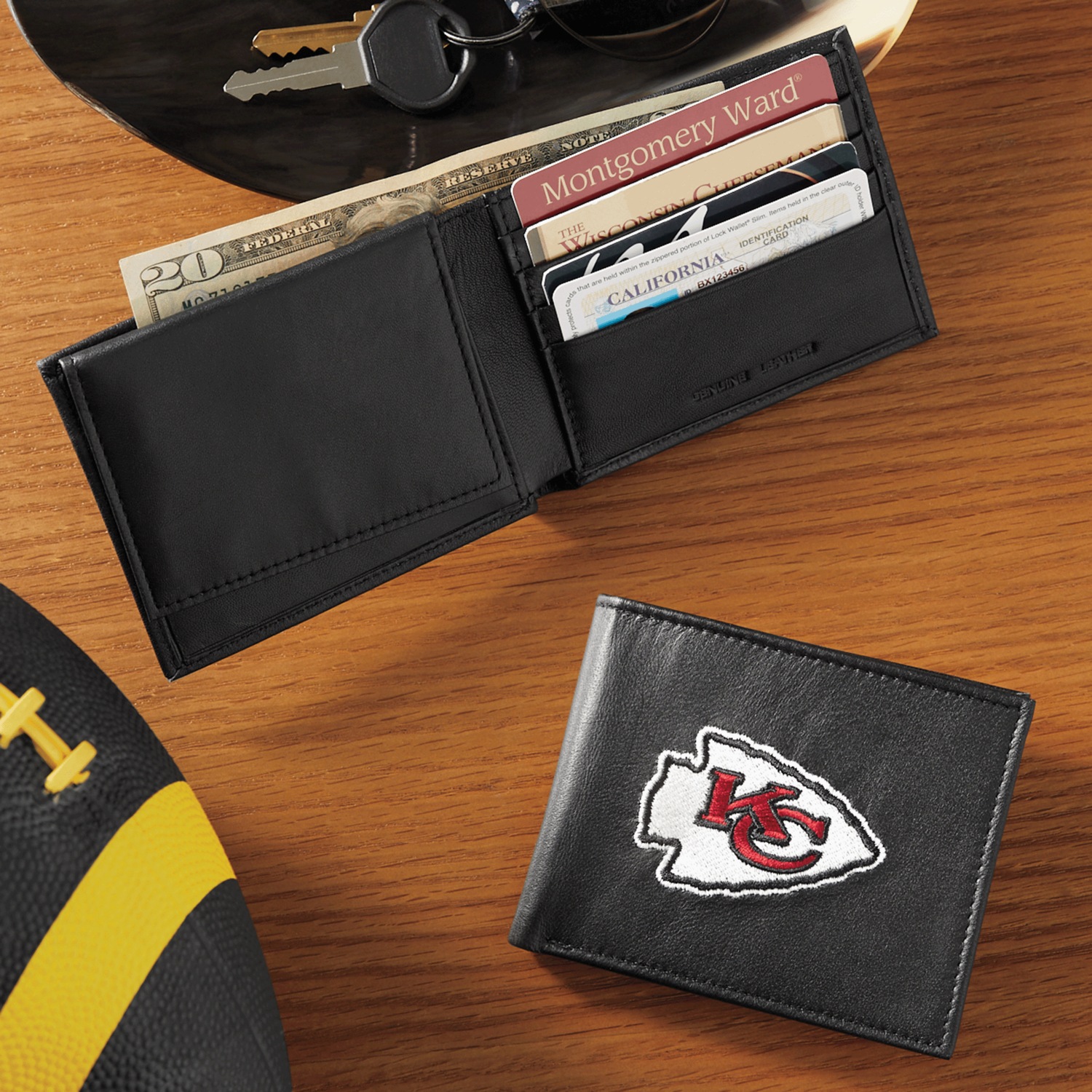 NFL Leather Bifold Wallet | Swiss Colony