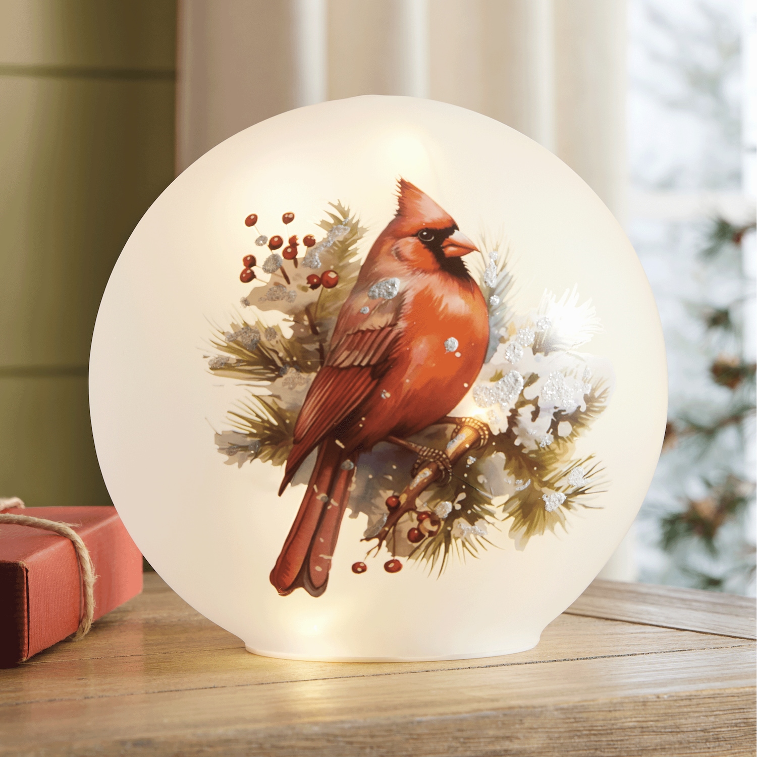 LED Cardinal Globe | Swiss Colony