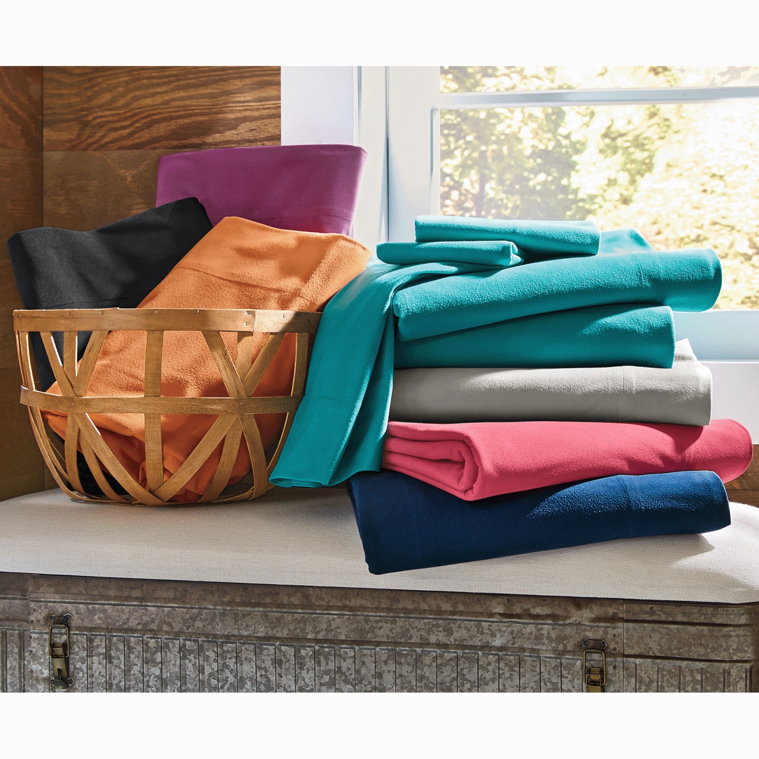Color Connection Flannel Sheet Set | Swiss Colony