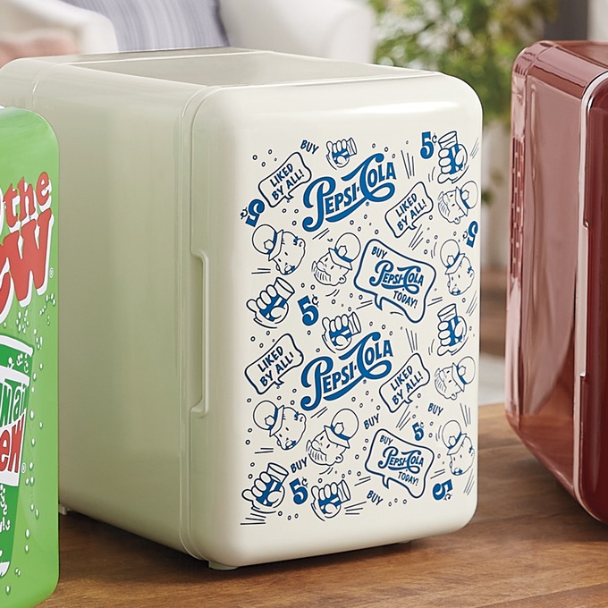 Retro Branded 6-Can Mini Fridge | Swiss Colony