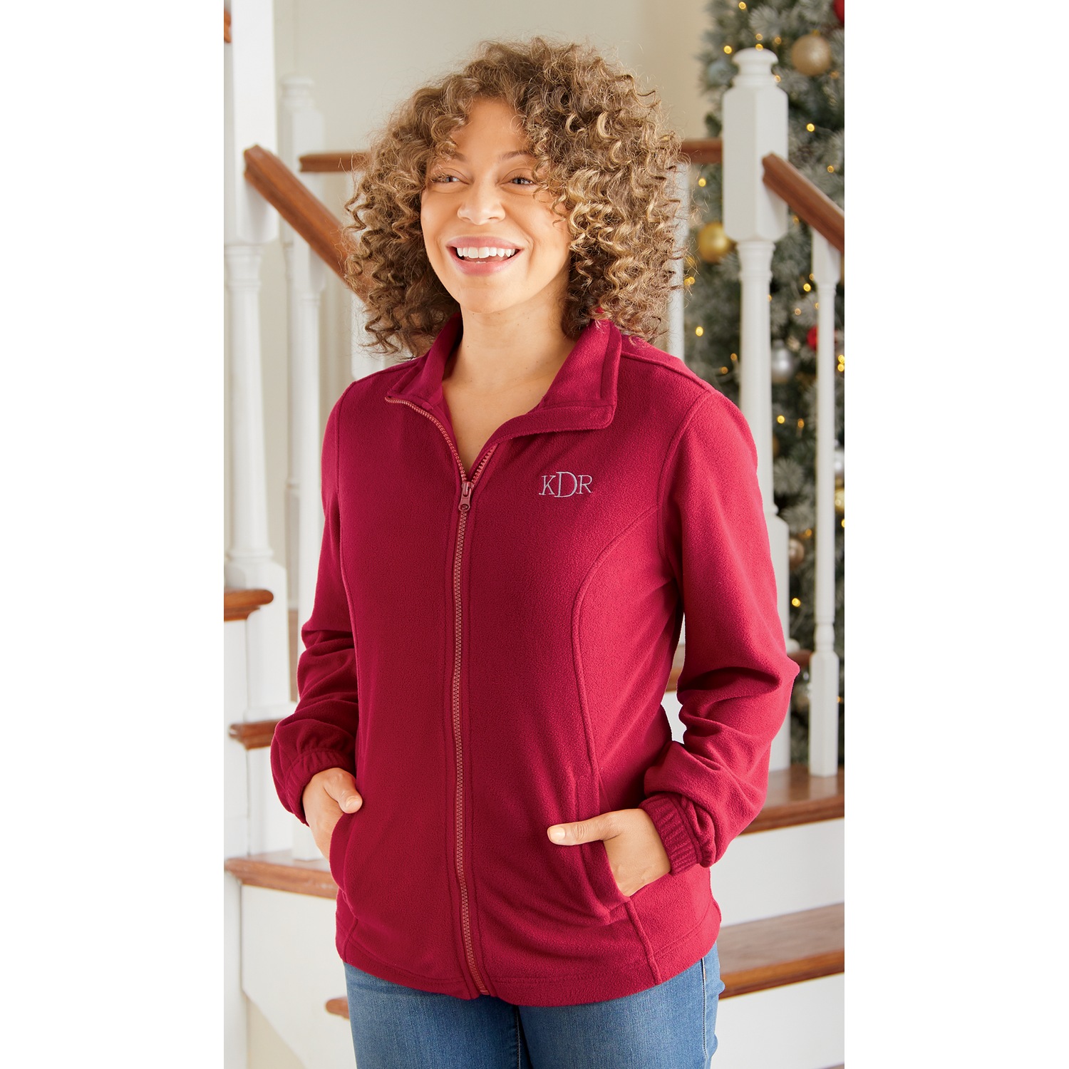 Women's Personalized Fleece Jacket | Swiss Colony