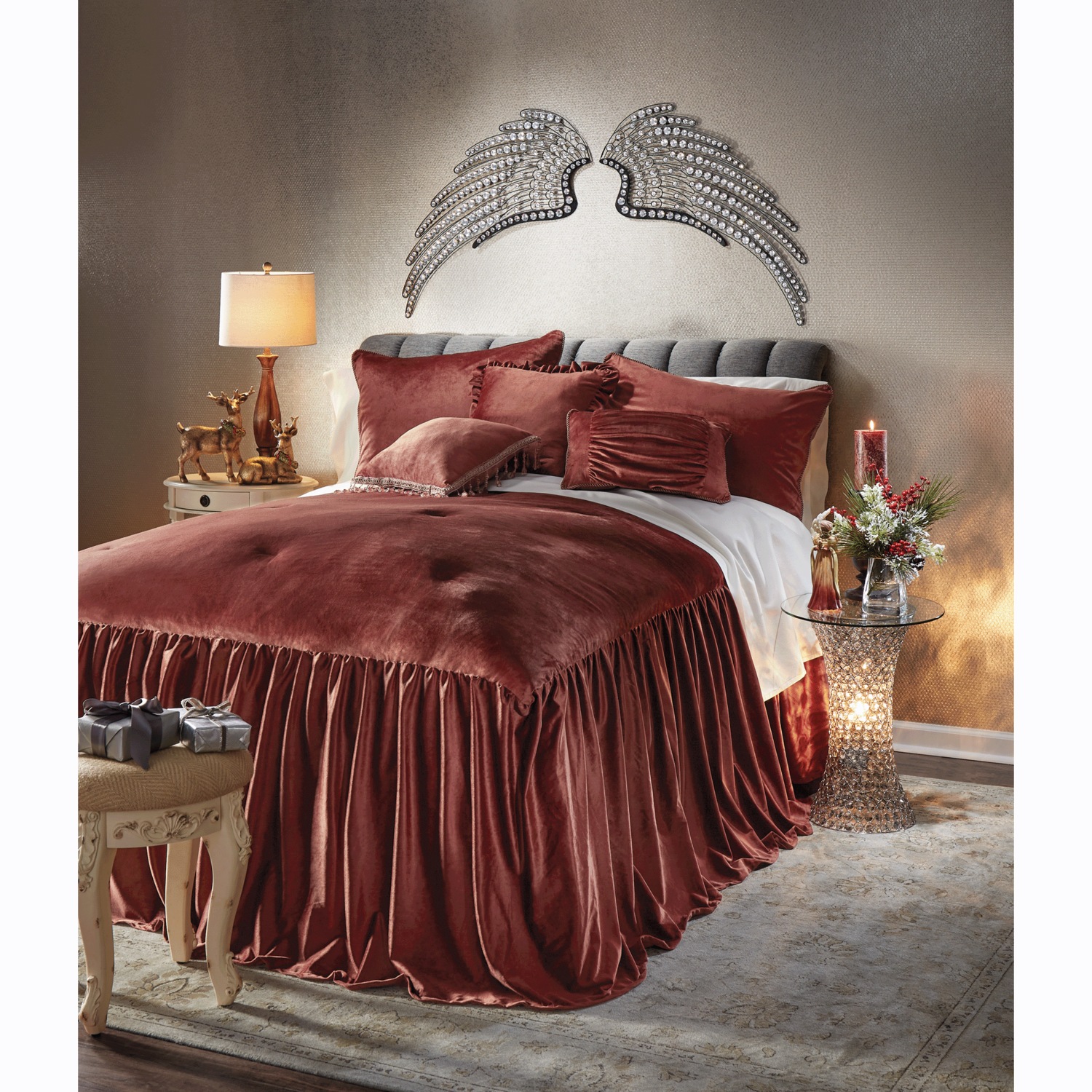 bedspread velvet