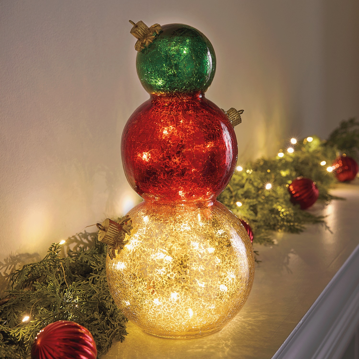 Lit Triple Ornament Stack | Swiss Colony